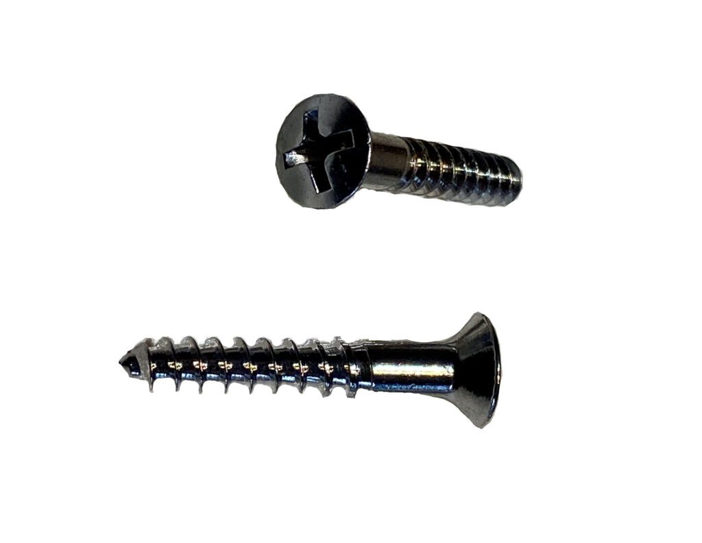 Frearson Oval Head Brass Wood Screws Chrome Plated - Top Notch ...